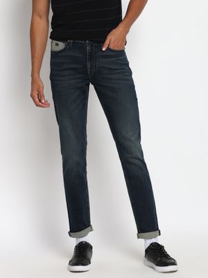Buy Lee Rodeo Navy Solid Regular Fit Jeans online