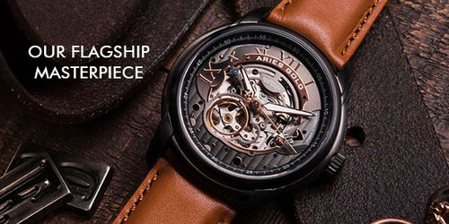 Aries Gold Watches : Buy Aries Gold El Toro Automatic Skeleton Watch ...