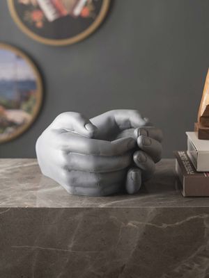 Buy The Artment Impressionist Hand Of Hope Table Planter Grey Online
