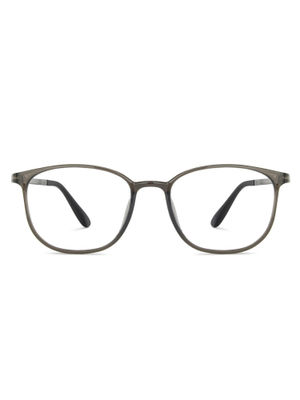 Buy Lenskart Blu Grey Round Medium Blue Cut Anti-Glare Zero Power ...