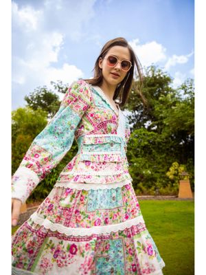 Buy 1101 - Eleven.O.One Womens Cordon Blue Midi Dresses Online