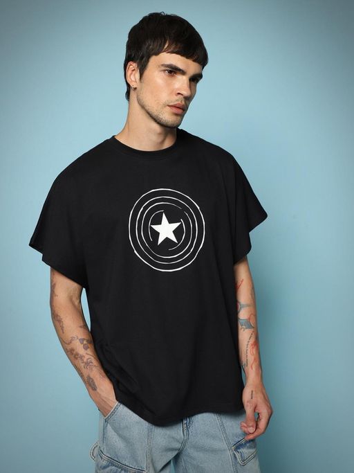 BEWAKOOF Graphic Print retailer Men Round Neck