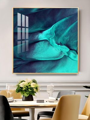 Buy The Next Decor Azure Wave Masterpiece Glass Finish Square Wall Art ...