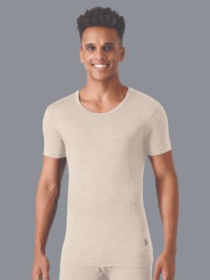 Buy U.S. POLO ASSN. Men Beige I754 Natural Polyester Thermal Top Online