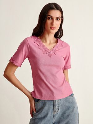 Buy COVER STORY Call Me Pink Top Online