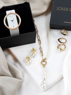 Joker & Witch Watches : Buy Joker & Witch Pearl Amora Love Stack (Set ...