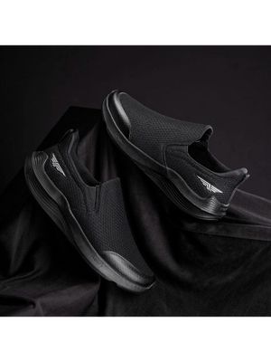 Buy Red Tape Men Textured Black Walking Slip-On Shoes (UK 6) Online