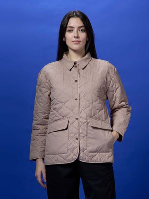 Buy Pepe Jeans Beige Full Sleeve Puffer Jacket (S) Online