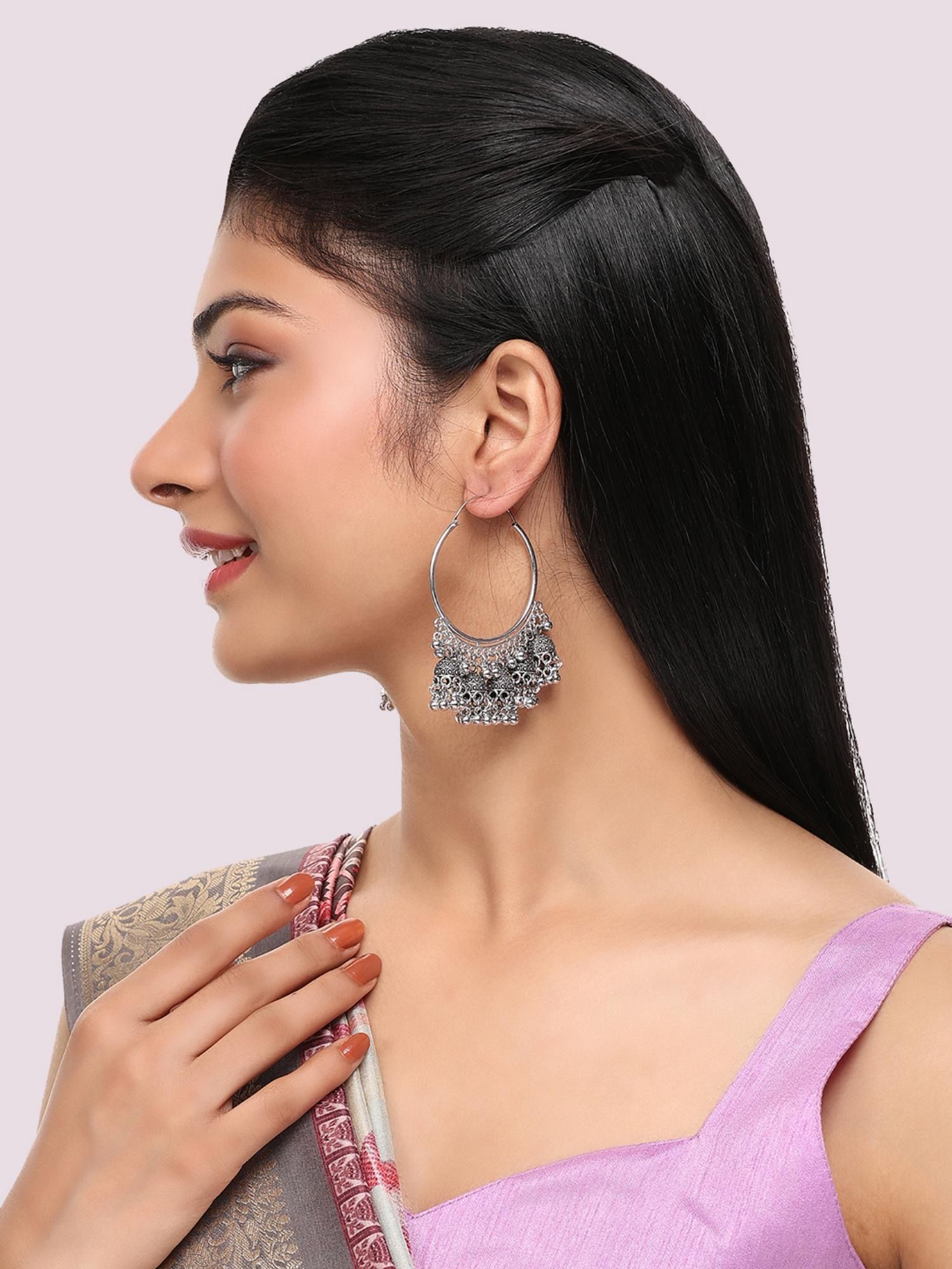 Buy Anika s Creations Stylish Multi Handmade Celebrity Inspired Latest Trendy Stylish Jhumka Earrings Online