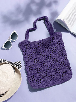 Buy Magic Needles Handmade Crochet Market Bag - 2650 (M) online