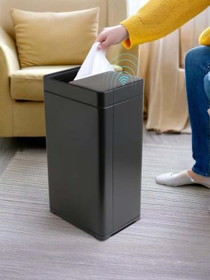 Buy The Better Home 42L Stainless Steel Dustbin With Lid - Black Online