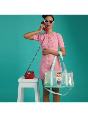 Buy Hamster London Blue Ted H Triangle Medium Duffle Bag Online