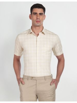 Arrow Formal Shirts : Buy Arrow Tartan Check Cotton Formal Shirt Online ...