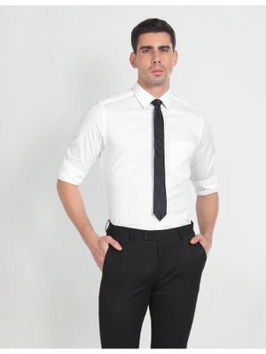 Buy Arrow Self Design Formal Shirt Online