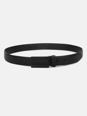 Buy Antony Morato Men Black Solid Push Pin Closure Belt (S) (S) Online
