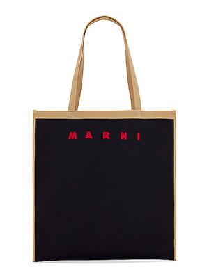 Buy Marni Black Flat Shopping Bag Online