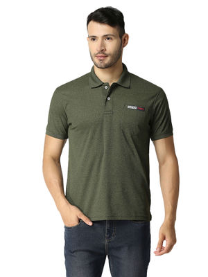 ALSTYLE Polo T-Shirts : Buy ALSTYLE Mens Trending Green Solid Polo T ...