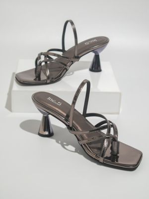 Buy Inc.5 Silver Party Spool Heels Online