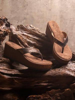 Buy Inc.5 Women Gold Evening Platform Wedges Online