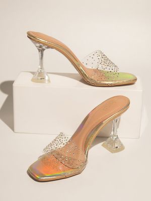 Buy Inc.5 Women Gold Party Spool Heels Online