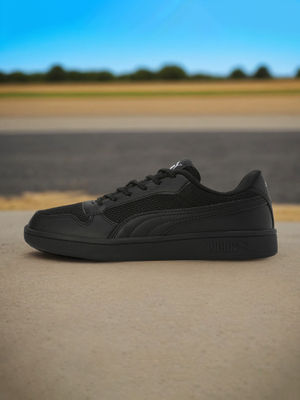 Buy Puma Smash Comfort Junior Kids Black Sneakers Online