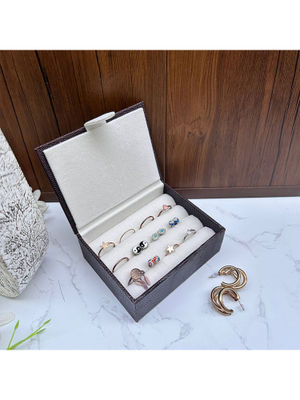 Buy La Trove Brown Luxury Ring Organizer Box Online