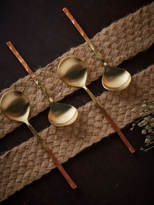 Buy Fabindia Maaya Dinner Spoon Set Of 4 (Pack of 4) Online