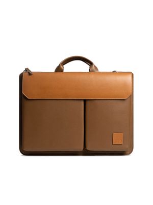 Buy Dailyobjects Brown - Tan Urban Tech Laptop Briefcase Bag - Medium ...
