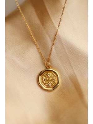 Buy Perfectly Average Coin Pendant Necklace | 18K Gold Plated Jewellery ...