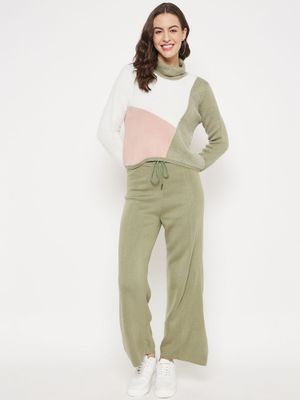 Buy CAMLA Barcelona Colourblocked Turtle Neck Sweater with Flared ...