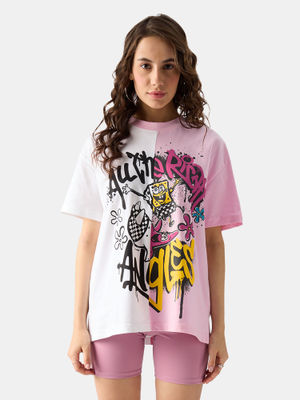 Buy The Souled Store Spongebob All The Right Angles Women Oversized T ...