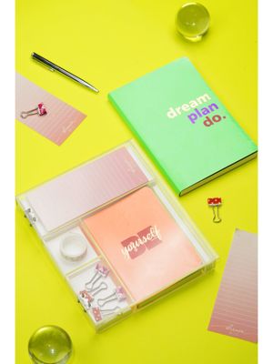 Writenery Stationary : Buy Writenery Neon Orange Notebook with Pink ...