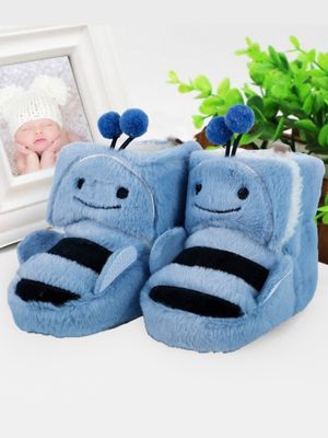 Baby Moo Boots : Buy Baby Moo Bumble Bee 3D Warm Furry Booties Blue ...