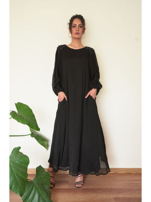 Buy Seesa Asteria Embellished Dress Black Online