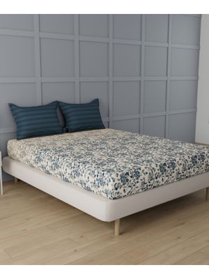 Buy MYTRIDENT Classic King Sheets Cotton 210 Tc 3 Piece Bedsheet Set ...