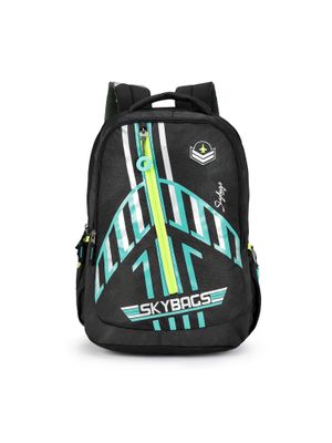 Buy Skybags Polyester 34L Riddle School Backpack Black (7 Years And ...