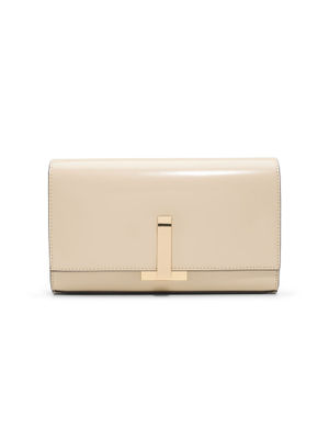 Buy Aldo Adoring Women Beige Clutch with Detachable Chain Online