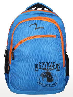 Buy Spykar Unisex Colorblock Blue Backpack Online