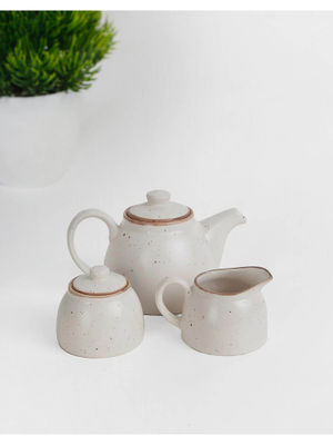 Buy Fabindia Natural Kadir Glazed Ceramic Beverage Set (550ml) Online