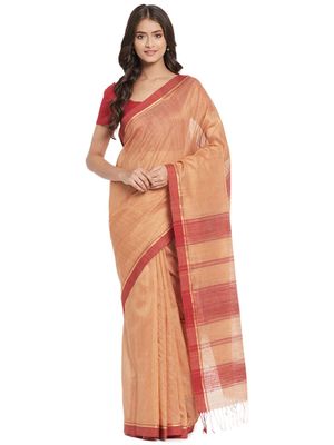 Buy Fabindia Silk Cotton Woven Sari without Blouse Online