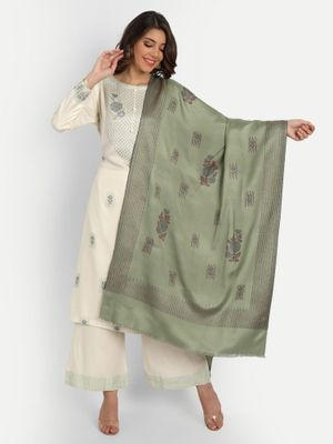 Buy HK colours of fashion Liva Woven Pashmina Unstitched Dress Material ...