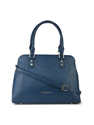 Buy Caprese Kiara Satchel Bag Medium Navy Blue Online