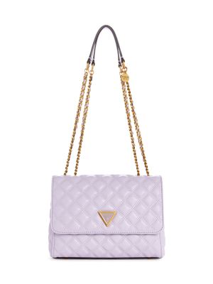 Buy Guess Purple Giully 2 Comp Convertible Flap Bag Online
