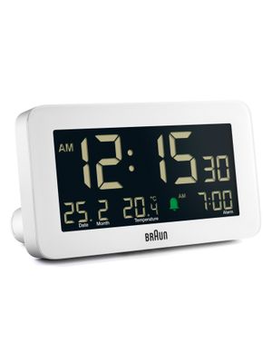 Buy Braun Digital Alarm Clock with Date, Month and Temperature ...