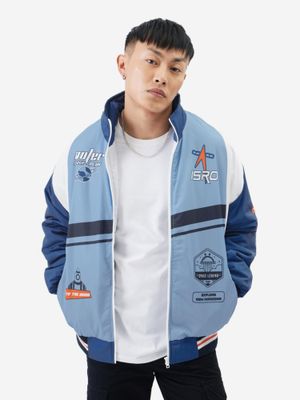 Buy The Souled Store Official ISRO: Above And Beyond Men Racer Jacket ...