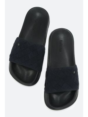 Buy Van Heusen Navy Sliders Online