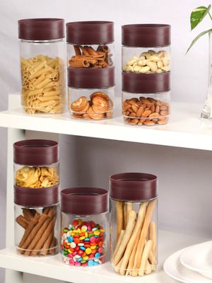 Buy CELLO Modustack Plastic Storage Container, Set of 9, (5x500 ml ...