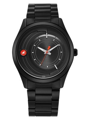 Buy Fastrack Black Round Dial Stainless Steel Strap Watch For Men ...