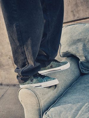 Buy Converse Unisex Green CONS One Star Pro Low Top Sneakers (UK 7) Online