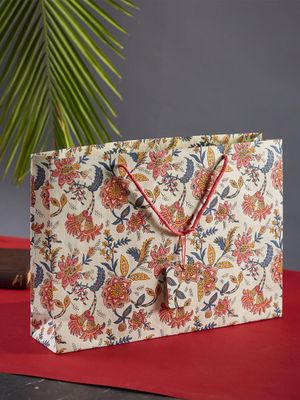 Buy Fabindia Saarya Paper Bag - Large Online